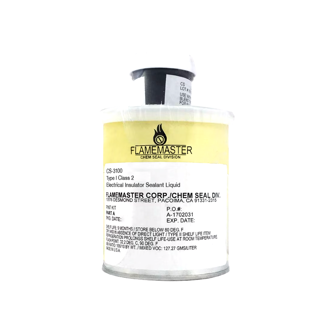 Flamemaster CS3100 MIL-PRF-8516G,Types I, II, and III Class 1, 2 and 3 ...
